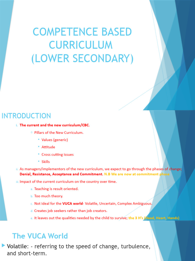 Competence Based Curriculum | Download Free PDF | Learning ...