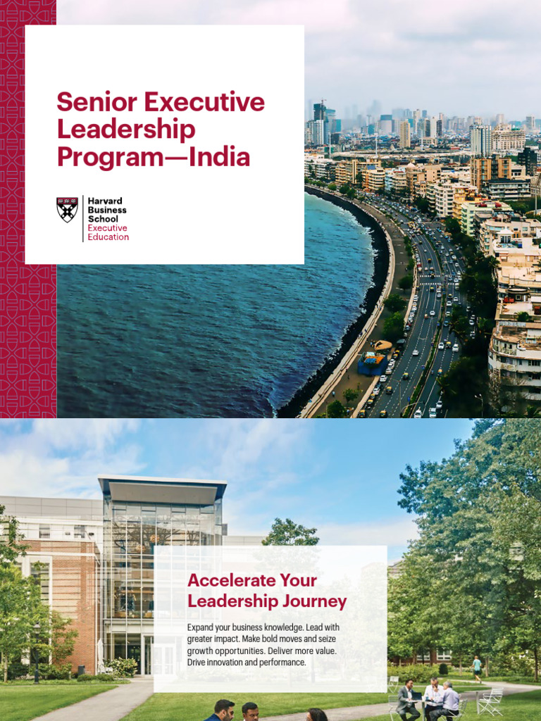 Senior Executive Leadership Program-India Brochure-New | PDF ...