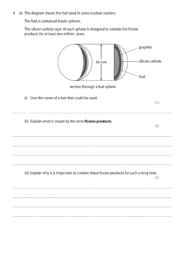 Fission and Fusion QP2 | PDF