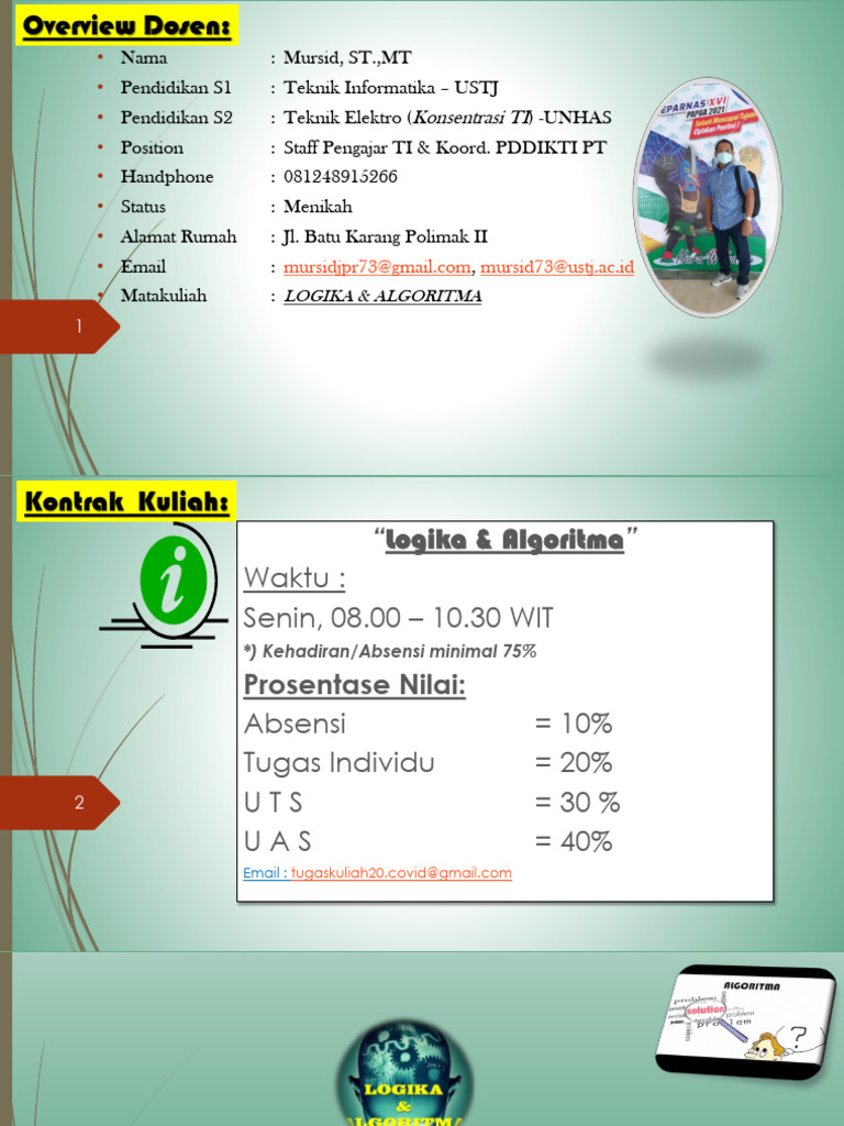 1pengenalan Logika Algoritma-A 22-1 | PDF