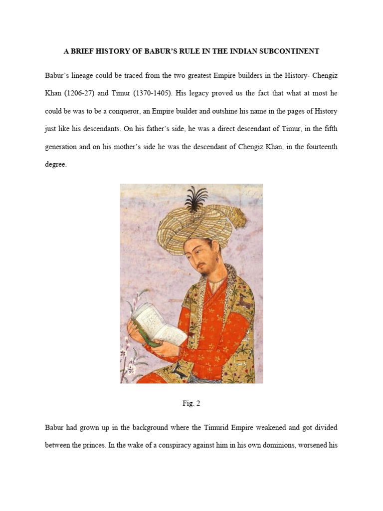 Babur's Impact on Mughal Empire History | PDF