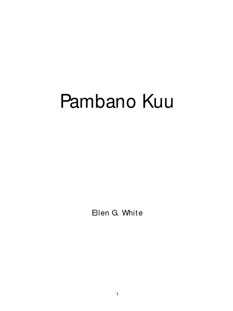 Pambano Kuu Tafsiri Final May 2015 | PDF