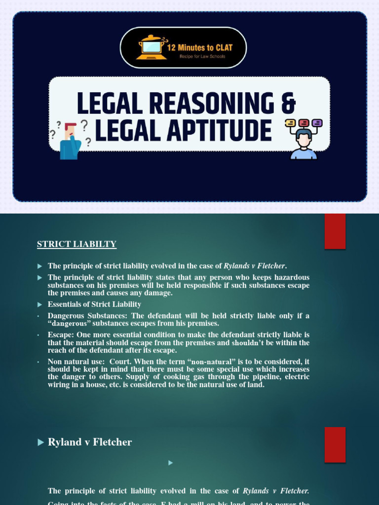 Understanding Strict and Vicarious Liability | PDF | Legal Remedy ...