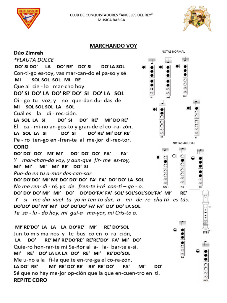 Marchando Voy Flauta | PDF