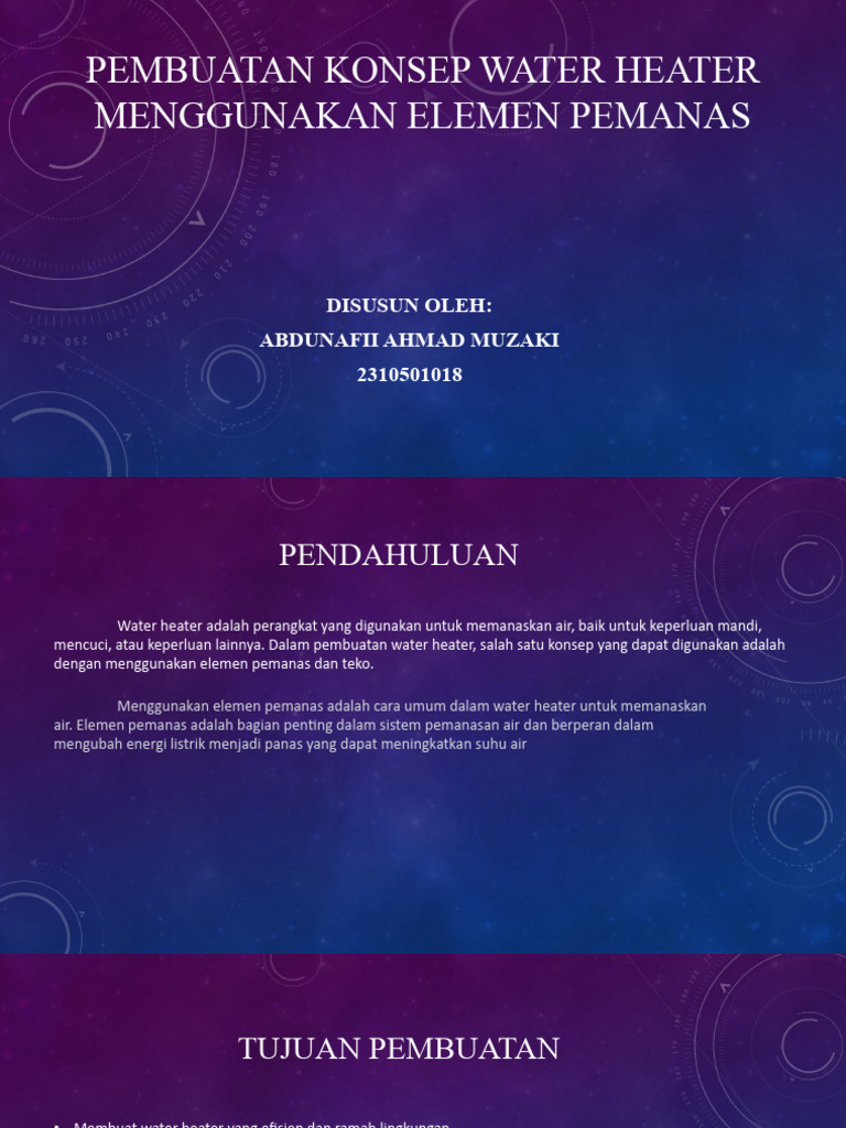 Water Heater Efisien dengan Elemen Pemanas | PDF