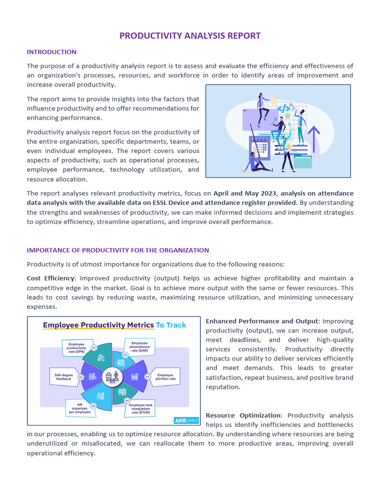 Study of Productivity Analysis of Tuff Offshore April and May 2023 ...