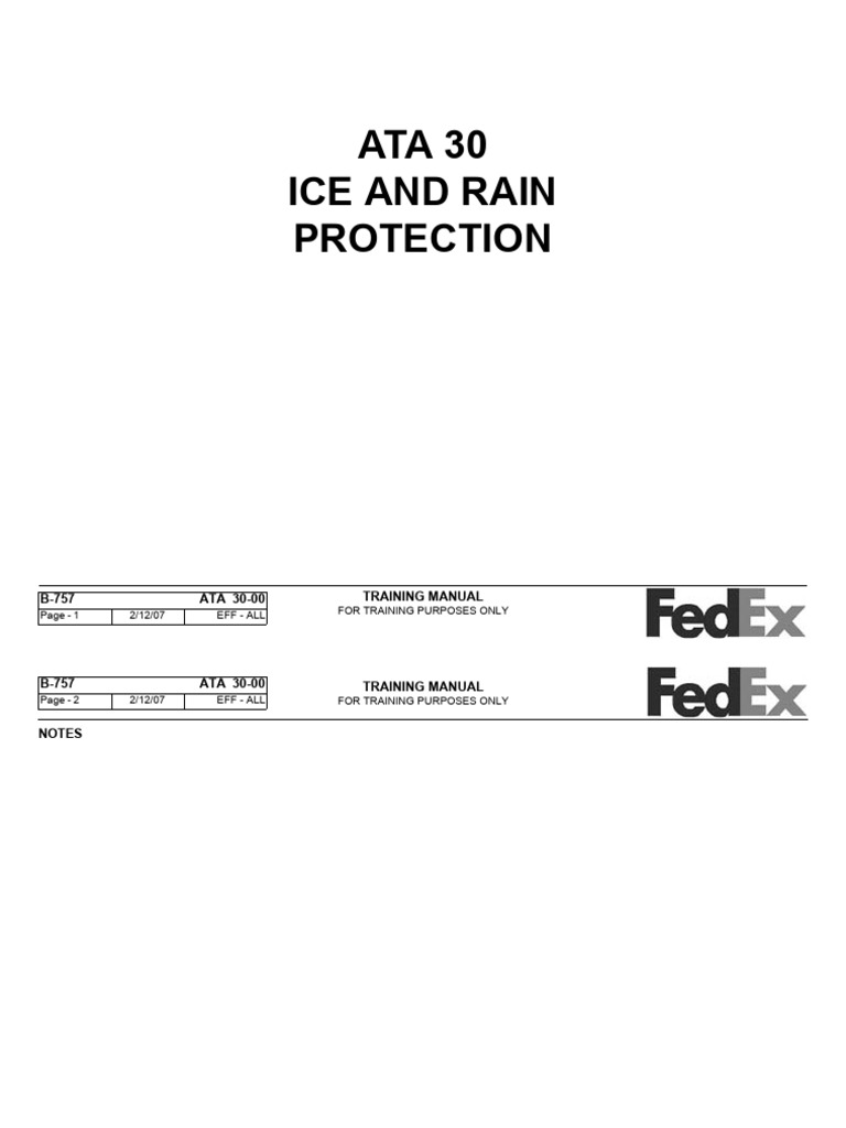 B-757 Ice & Rain Protection Guide | PDF | Valve | Duct (Flow)