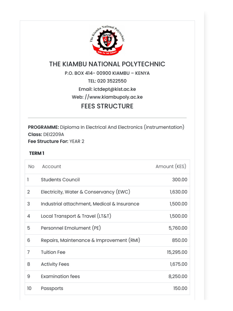 The Kiambu National Polytechnic | PDF