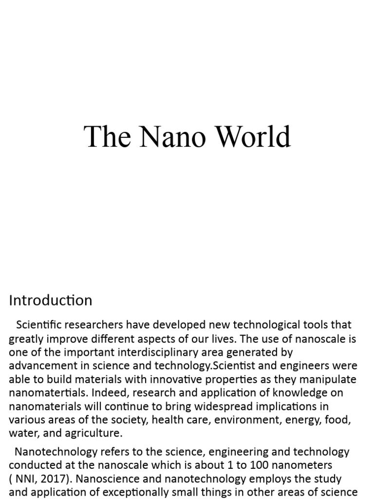 Nanotechnology: Tools, Methods, and Impact | PDF | Microscope | Nanotechnology