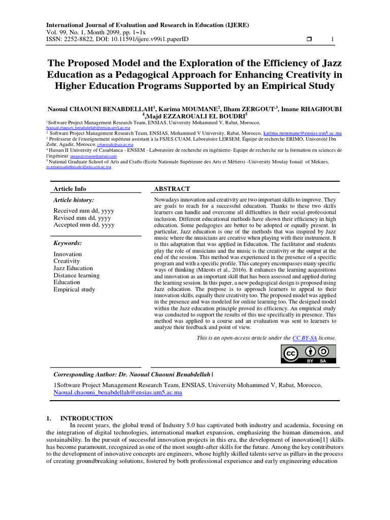 Ijere Article Adapted | PDF | Methodology | Pedagogy
