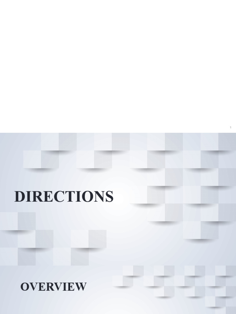 Directions - Online Training | PDF | Space | Navigation