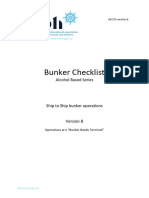 Bunkering Safety Checklist | PDF | Diesel Fuel