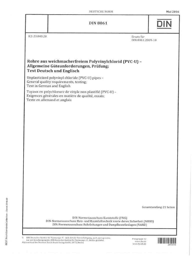 DIN 8061-16 | PDF
