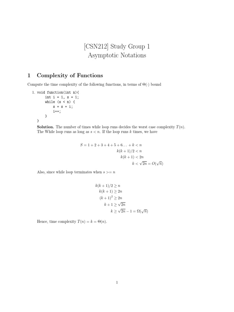 Tutorial 1 Solution | PDF | Theoretical Computer Science | Applied ... Tutorial 1 Solution | PDF | Theoretical Computer Science | Applied ...