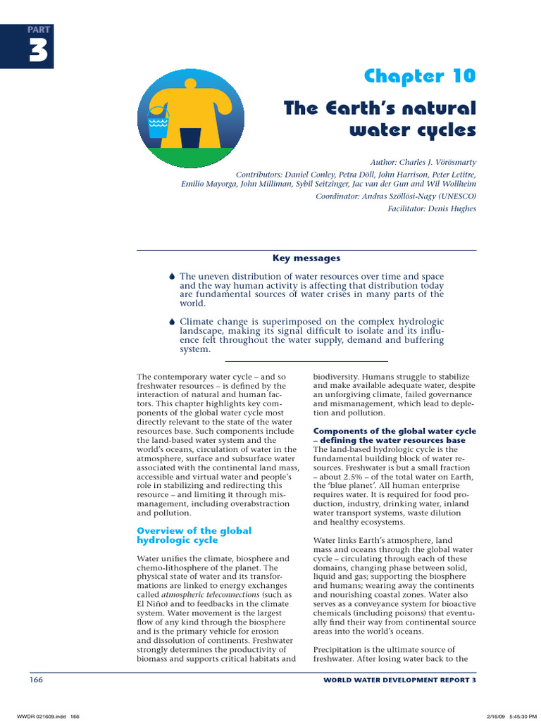 Earth's Water Cycles and Human Impact | PDF | Groundwater | Water