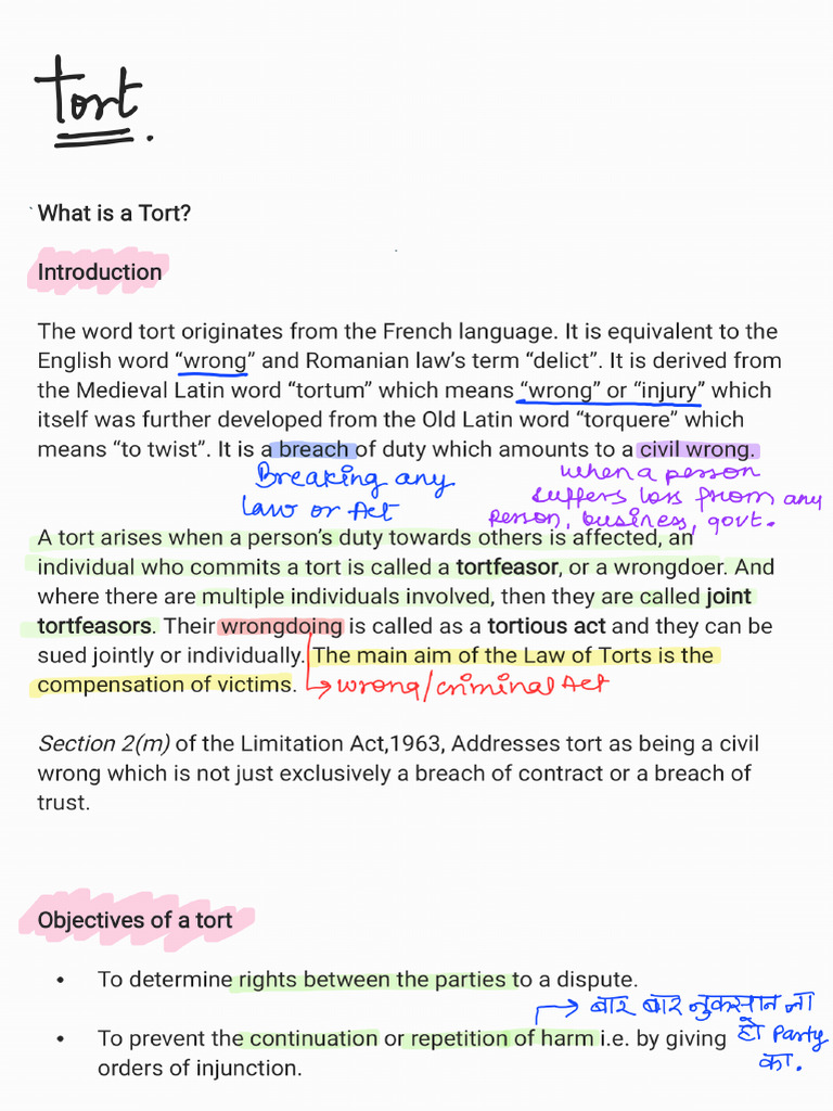 Tort | PDF