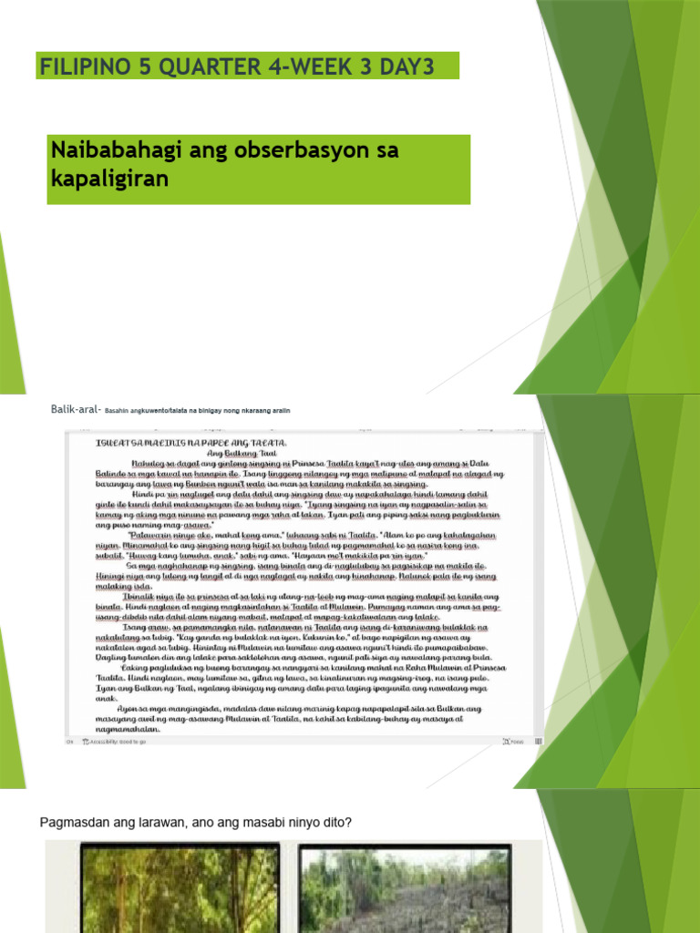 Filipino Q4W3 Day3 | PDF