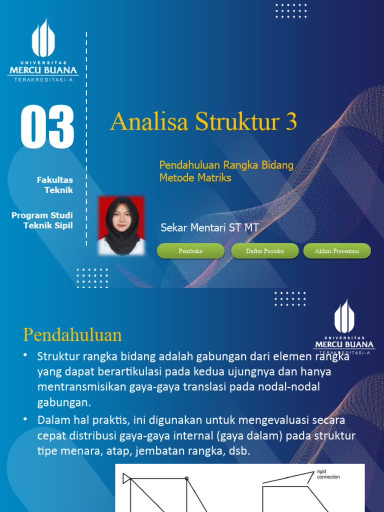 Modul 3 Analisa Struktur 3 - UMB | PDF
