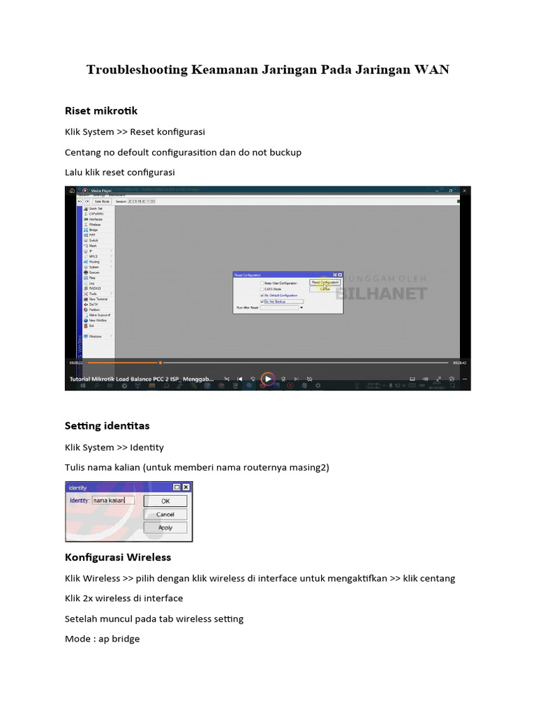Panduan Konfigurasi Jaringan WAN | PDF