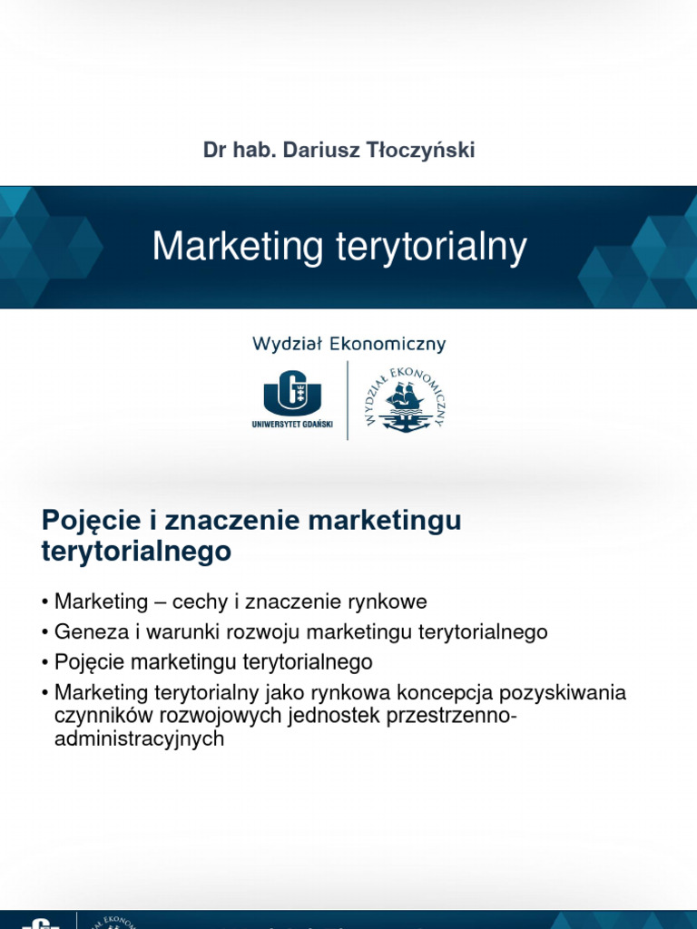 Marketing Terytorialny Styczeń 2024 | PDF