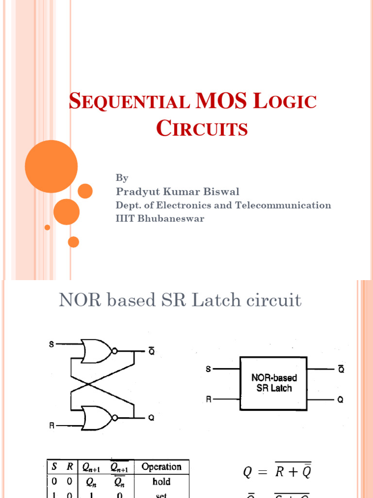 Sequential MOS Logic Circuits | PDF | Digital Electronics | Digital ...