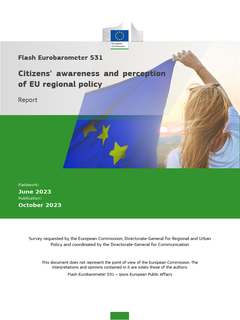 EU Regional Policy Awareness Report 2023 | PDF | European Union | Economies