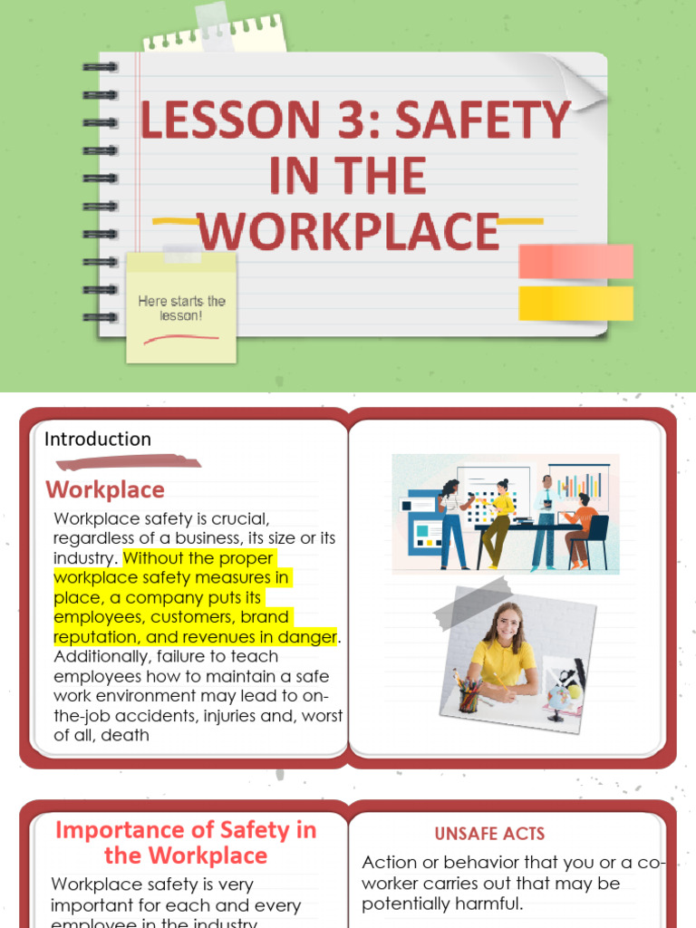 LESSON-3-4 | PDF | Employment | Occupational Safety And Health