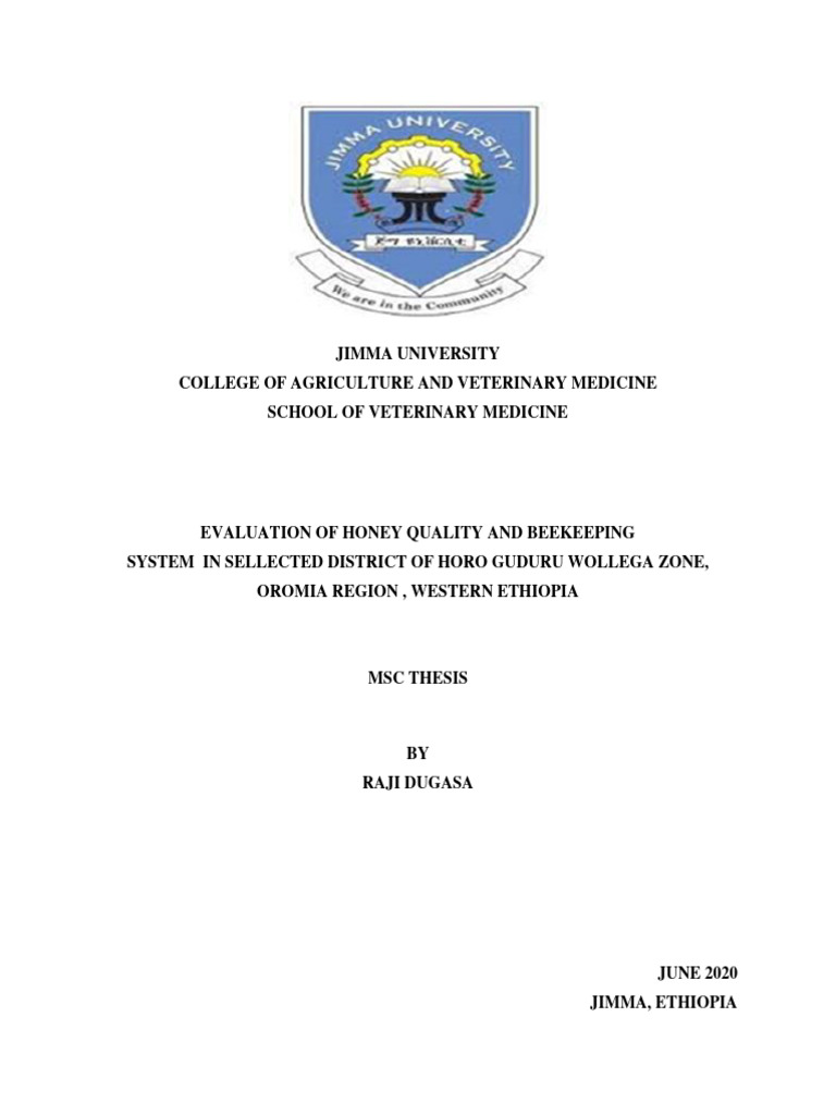Raji Final Thesis | PDF | Honey | Beekeeping