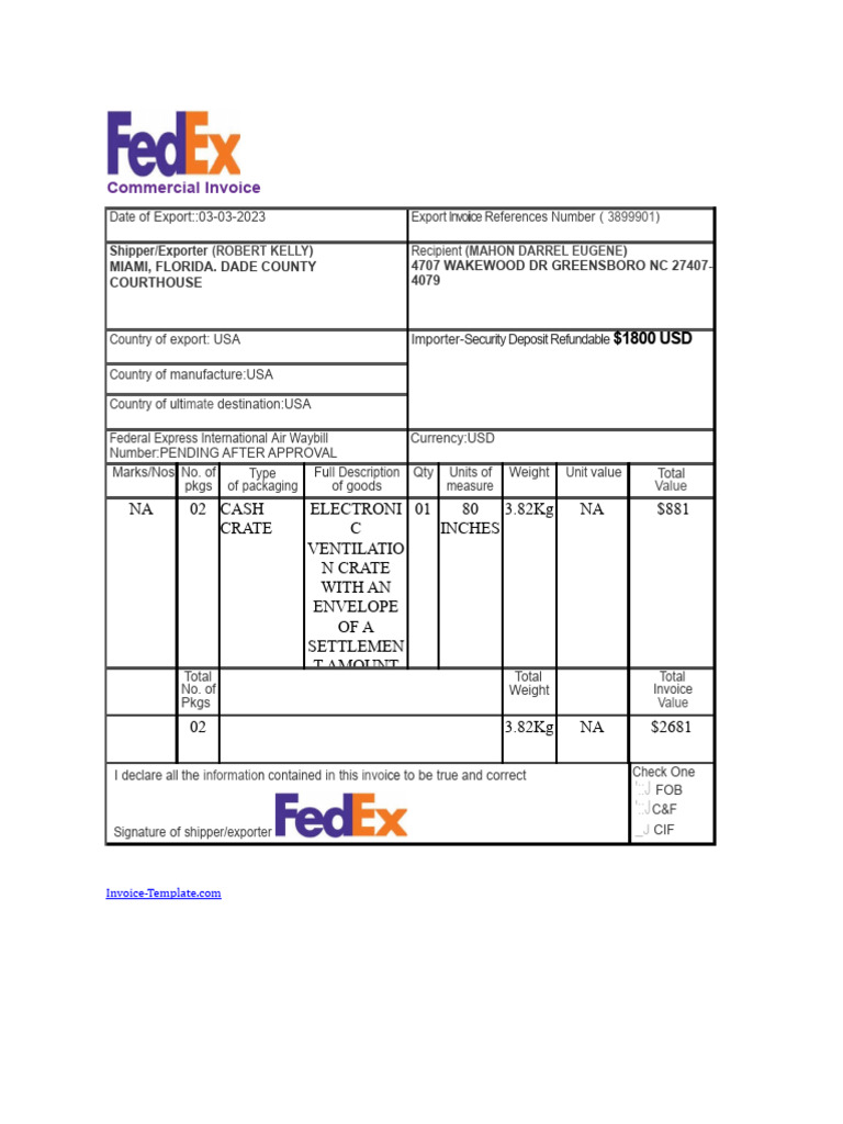 Fedex Invoice | PDF