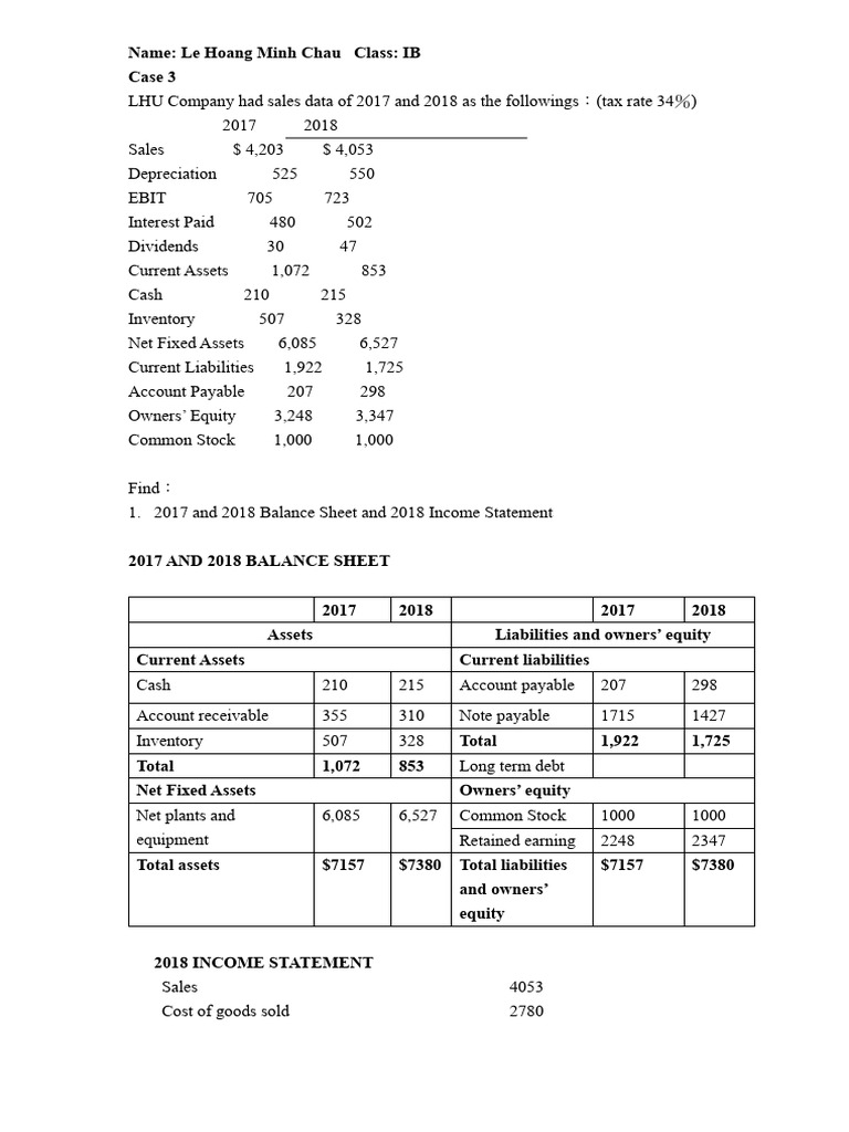 Case 3 English | Download Free PDF | Equity (Finance) | Balance Sheet