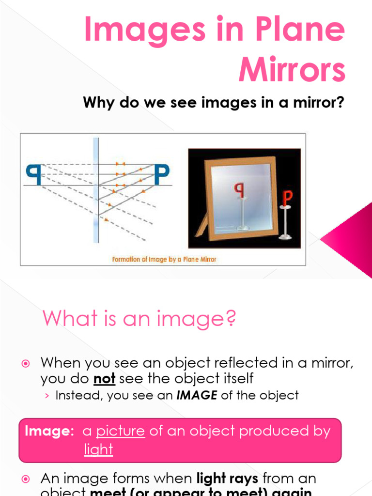 2.4 Images in Plane Mirrors (11.7) | PDF | Mirror | Image