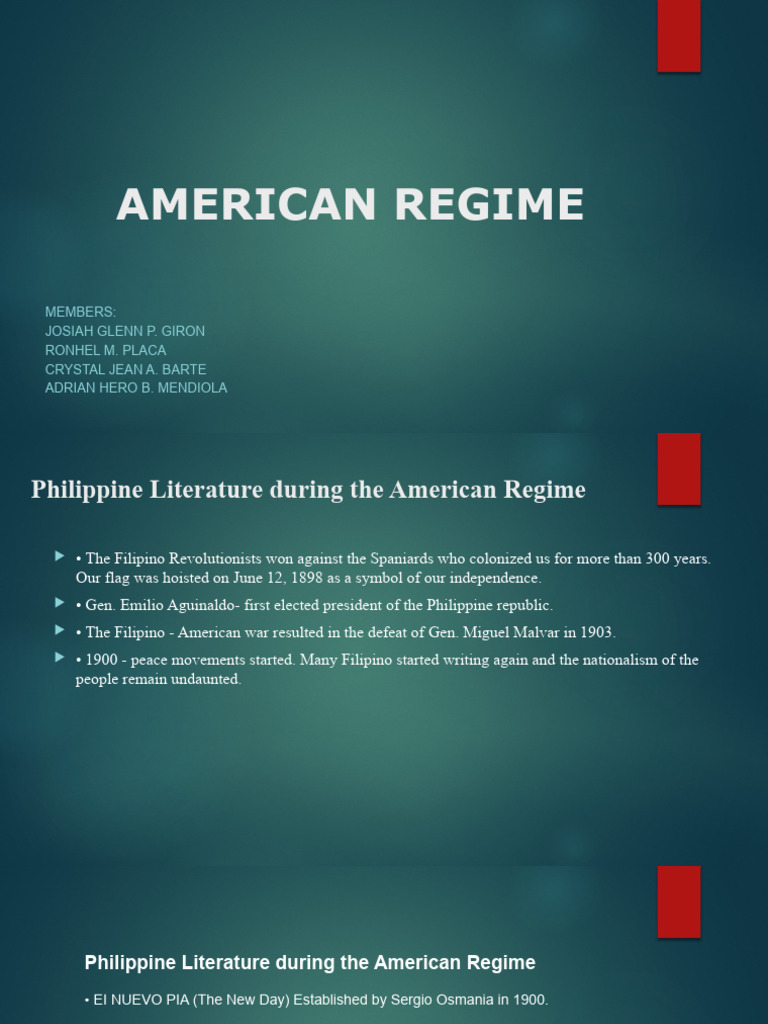American Regime | PDF