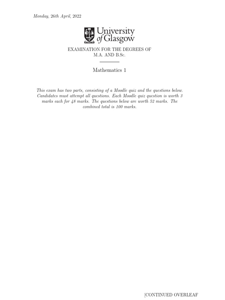 Mathematics1 FinalExam 2021-22 | PDF | Ordinary Differential Equation | Curve