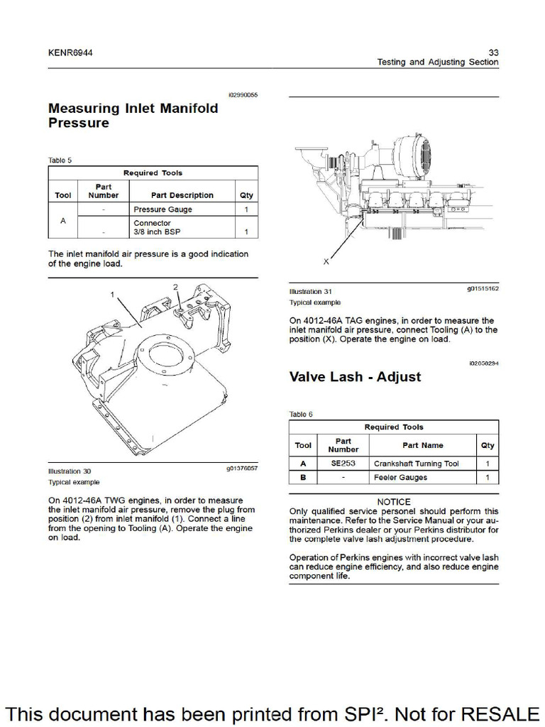 valve lash adjust | PDF