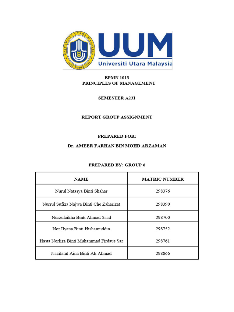 Management BPMN 1013 FINAL Assignment | PDF | Motivation | Motivational