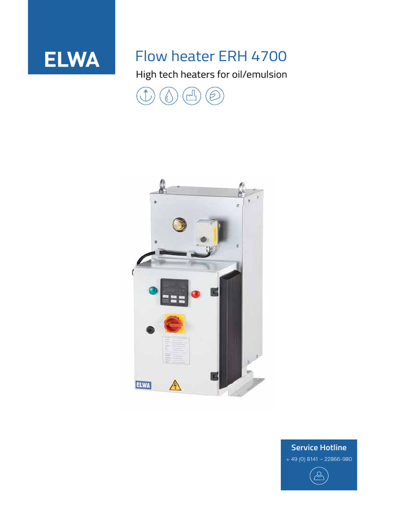 ELWA Datasheet ERH4700 en | PDF | Flow Measurement | Heat Exchanger