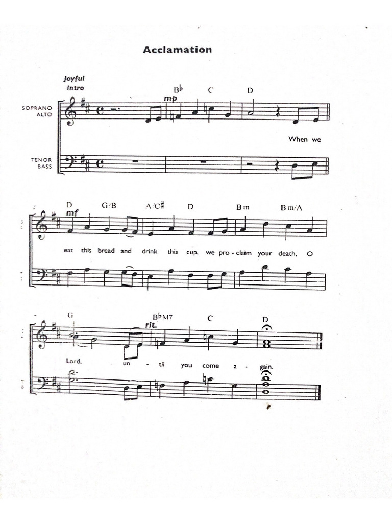 Acclamation - Delgado1 | PDF