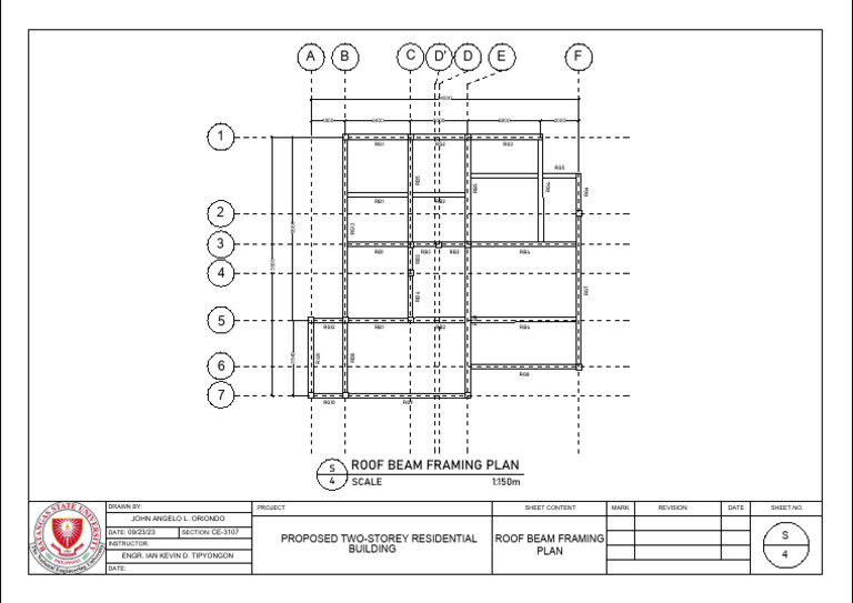 ROOF-BEAM-FRAMING-PLAN | PDF