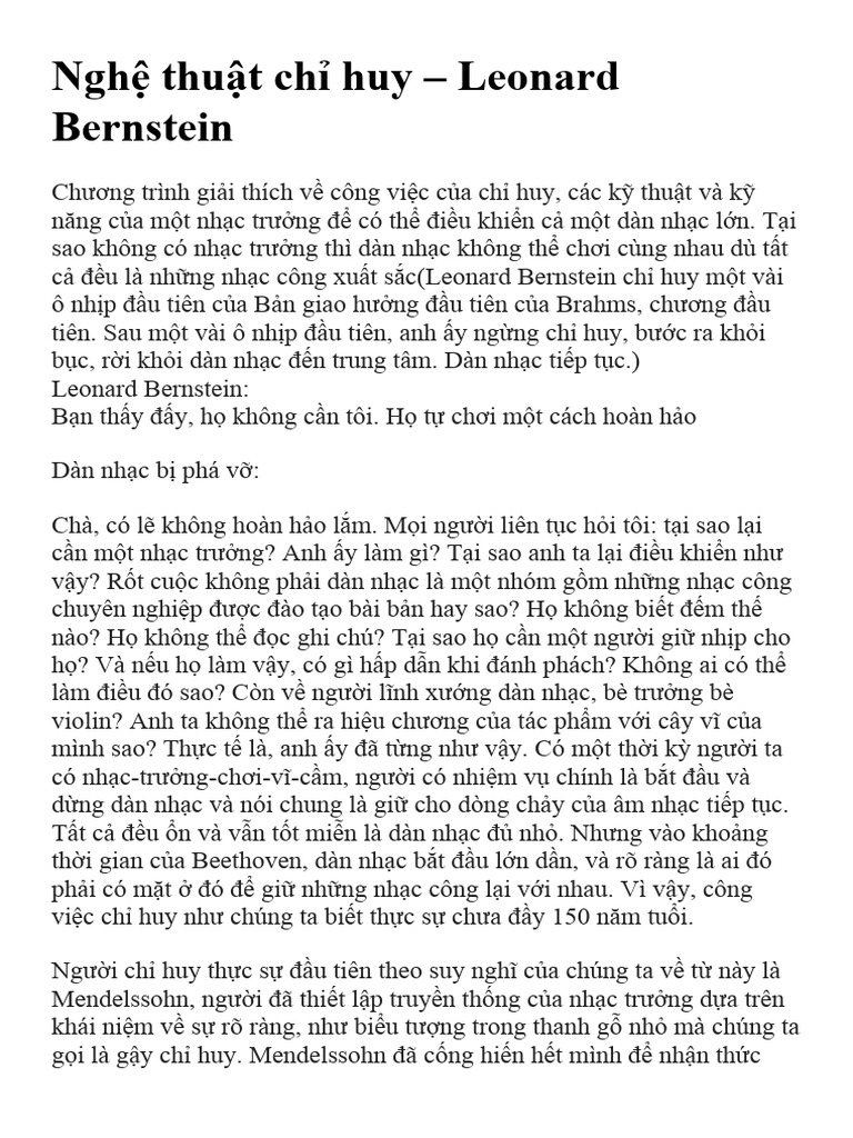 Nghệ thuật chỉ huy | PDF