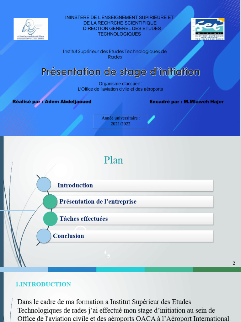 Presentation de Stage | PDF