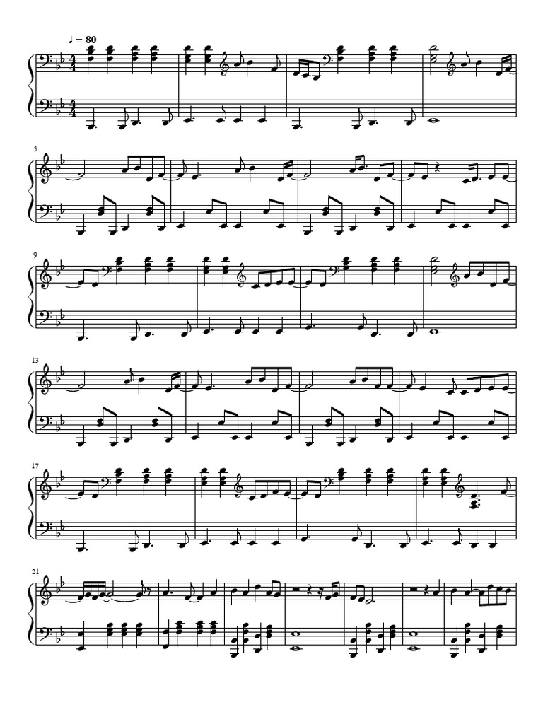 Billie Eilish - in Bflat What Was I Made For | PDF