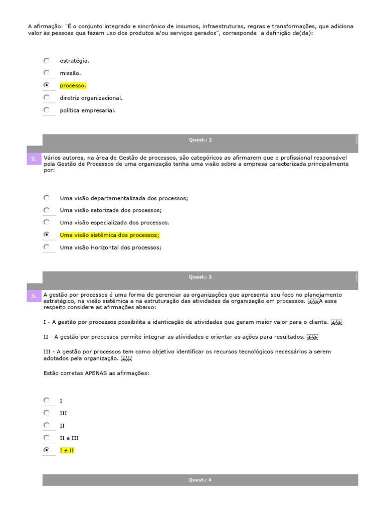 AP Gesta o de Processos | PDF | Planejamento | Gestão estratégica AP Gesta o de Processos | PDF | Planejamento | Gestão estratégica