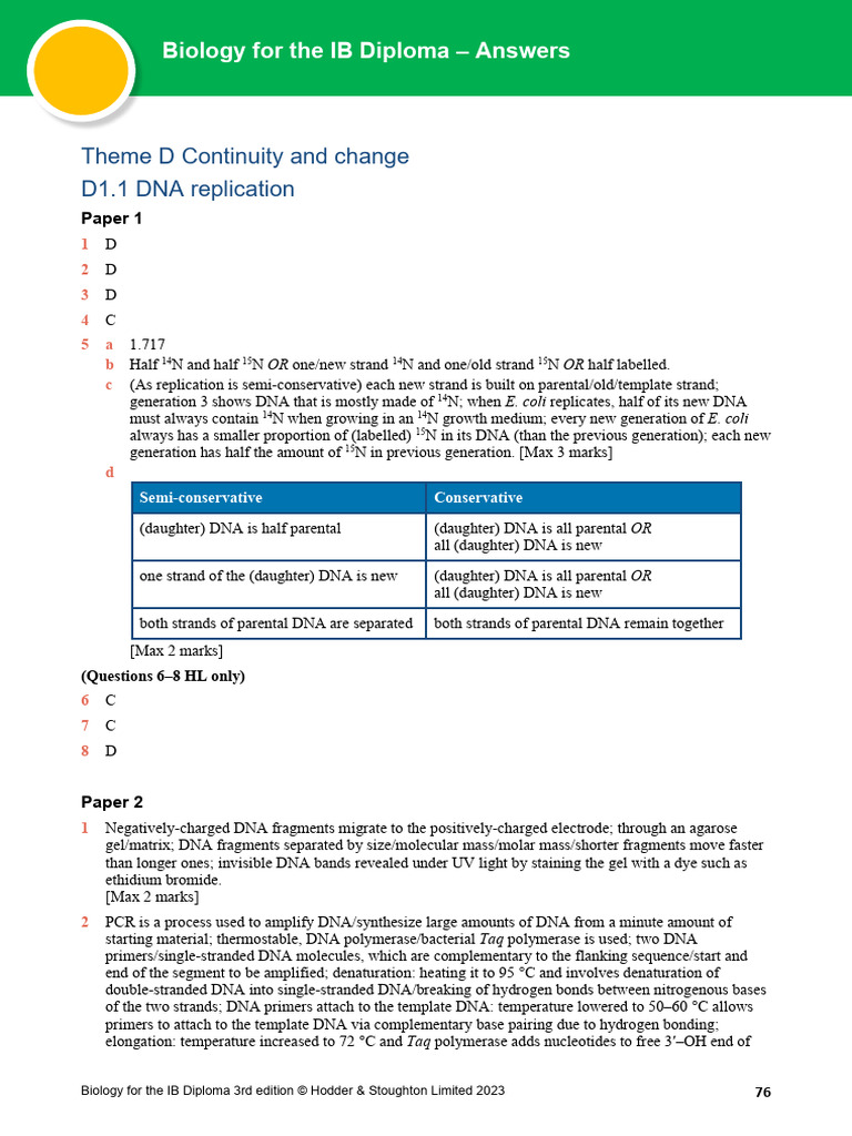 Practice Questions - DNA Replication SLHL MS | PDF | Primer (Molecular ...