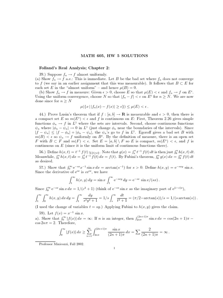 Answer Chapter | Download Free PDF | Mathematical Relations | Analysis