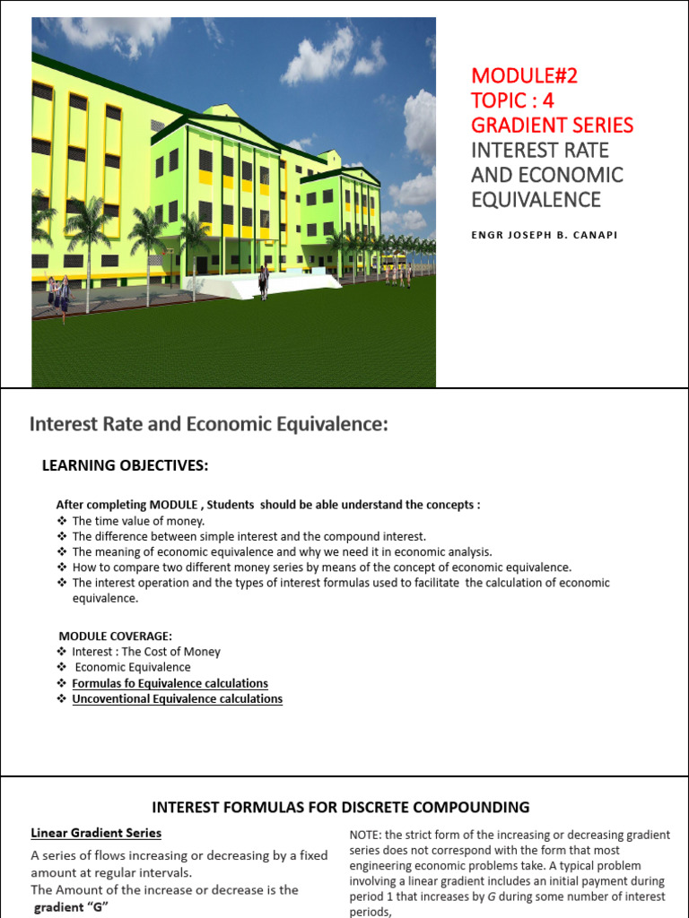 Module #2 Part 4 Gradient Series | PDF | Interest | Time Value Of Money