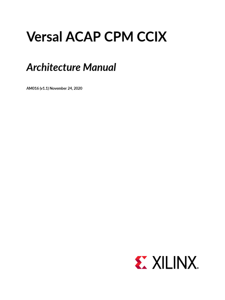 Am016 Versal CPM Ccix | PDF | Central Processing Unit | Cpu Cache