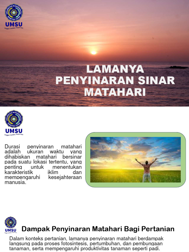 Pentingnya Penyinaran Matahari | PDF