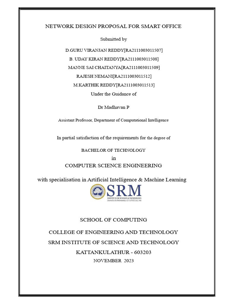 Final Report Pdf Computer Network Router Computing 2485
