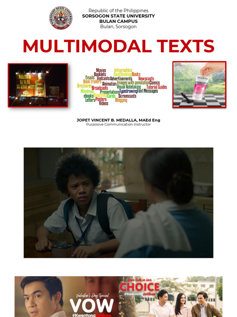 M3 L1 Multimodal-Texts | PDF | Writing | Written Communication