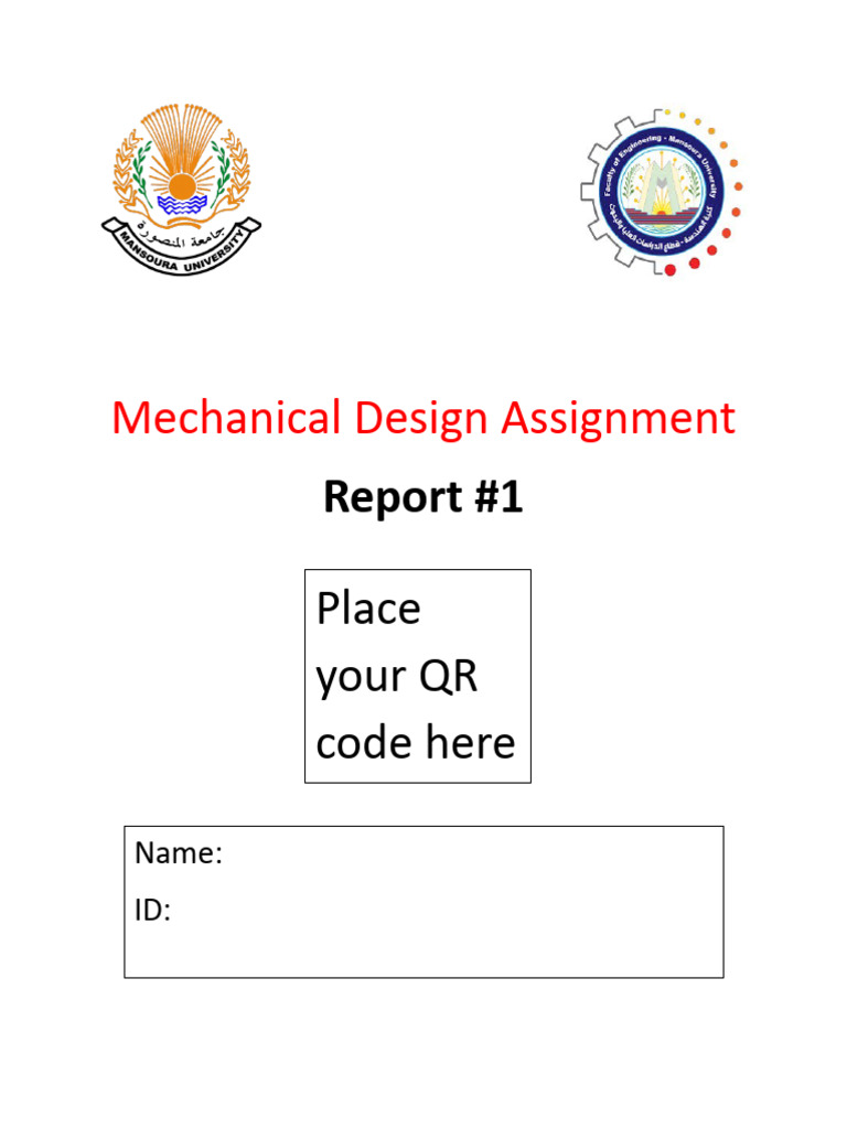 Mechanical Design Assignment | PDF